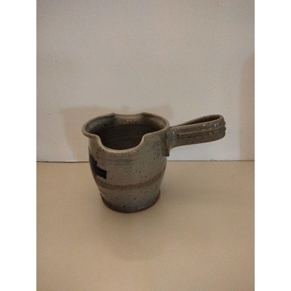 Accents | Vintage Handmade Stone Pottery Double Spout Pitcher Signed ...